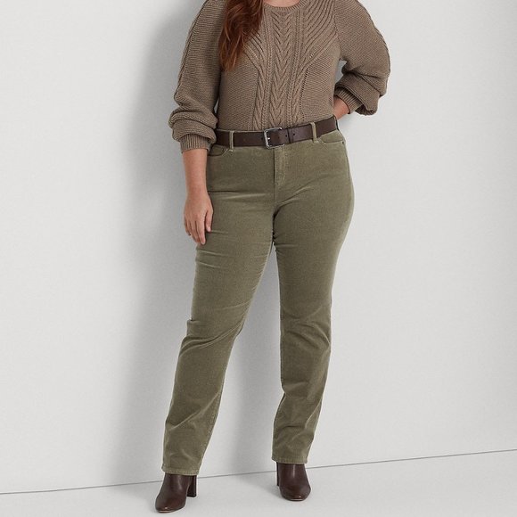 Lauren Ralph Lauren | Pants & Jumpsuits | Lauren Ralph Lauren Plus Size Midrise Corduroy Pants ...